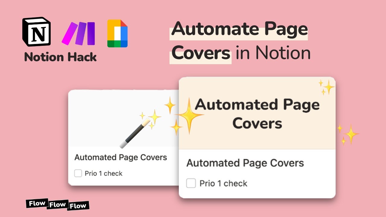 Automatically create Notion Page Covers. Notion, Make.com, Google ...