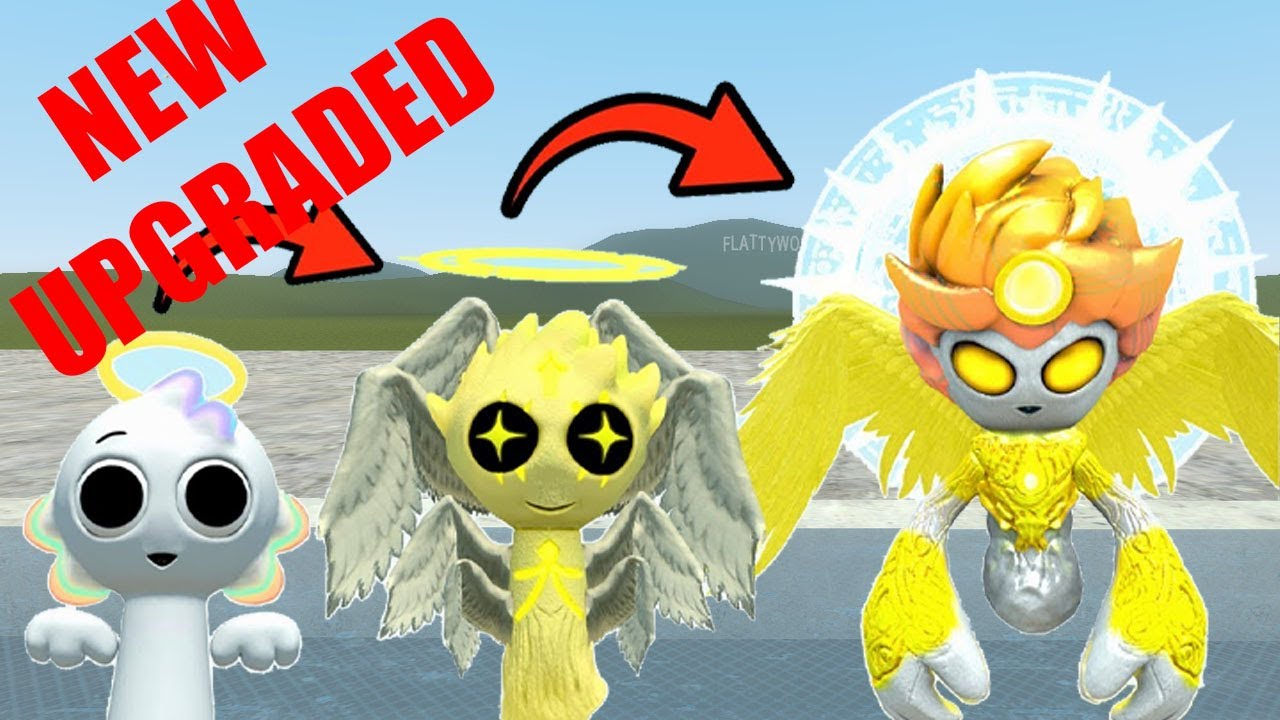 NEW UPGRADED EVOLUTION OF FANMADE ANGEL SPRUNKI PHASE SONG In Garry's ...