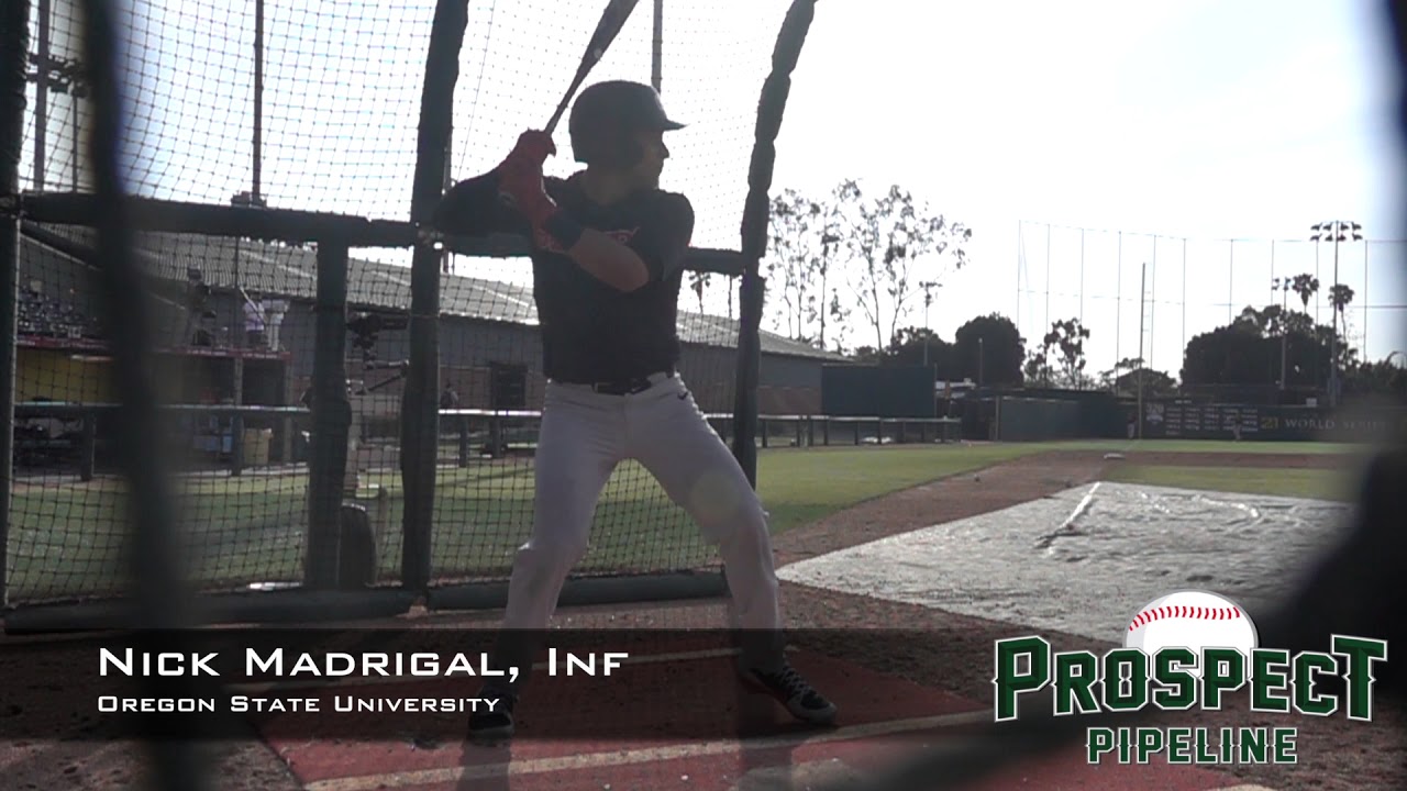 Nick Madrigal, Inf, Oregon State University, Swing Mechanics at 240 FPS ...