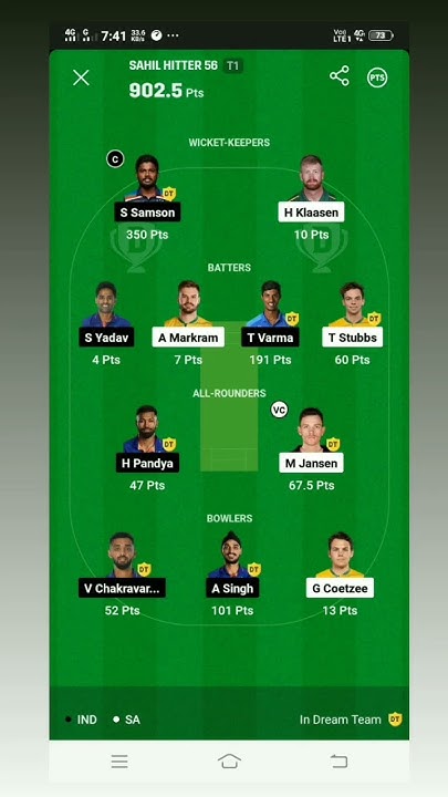 1st prize win dream 11 team 100% winning #dream11 #shorts - YouTube