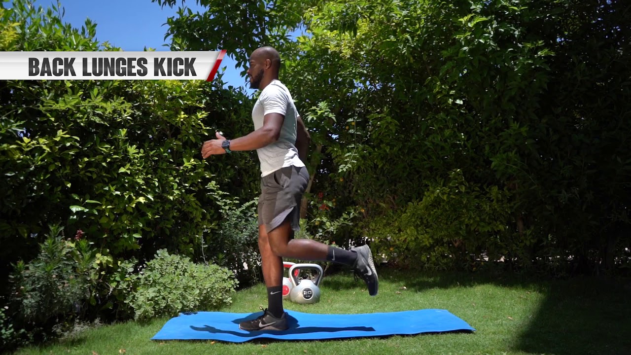 back lunges kick - YouTube