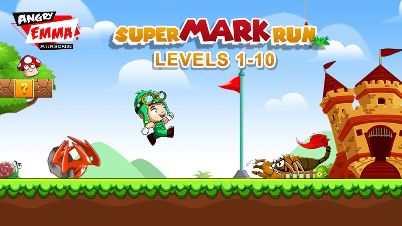 Super Mark Run - Levels 1-10 + BOSS - YouTube