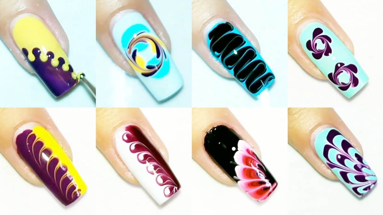 different nail polish designs 😱💅 || nail polish designs easy at home 😻💅 ...