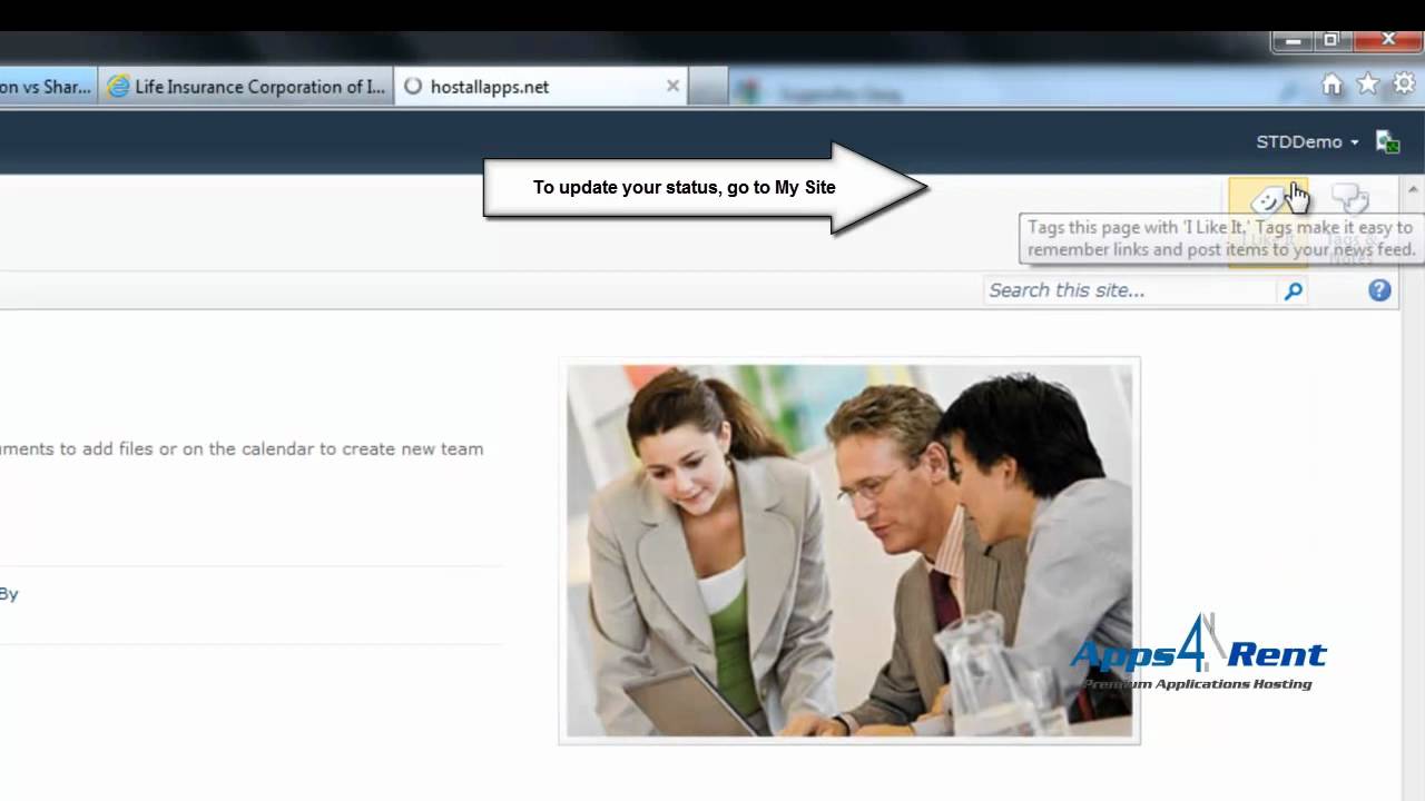 Sharepoint tutorial: Status Updates feature in SharePoint Standard 2010 ...