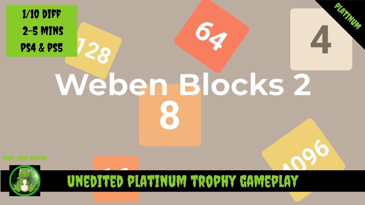Weben Blocks 2 - Full Unedited Platinum Trophy Gameplay (PS4/PS5) - YouTube