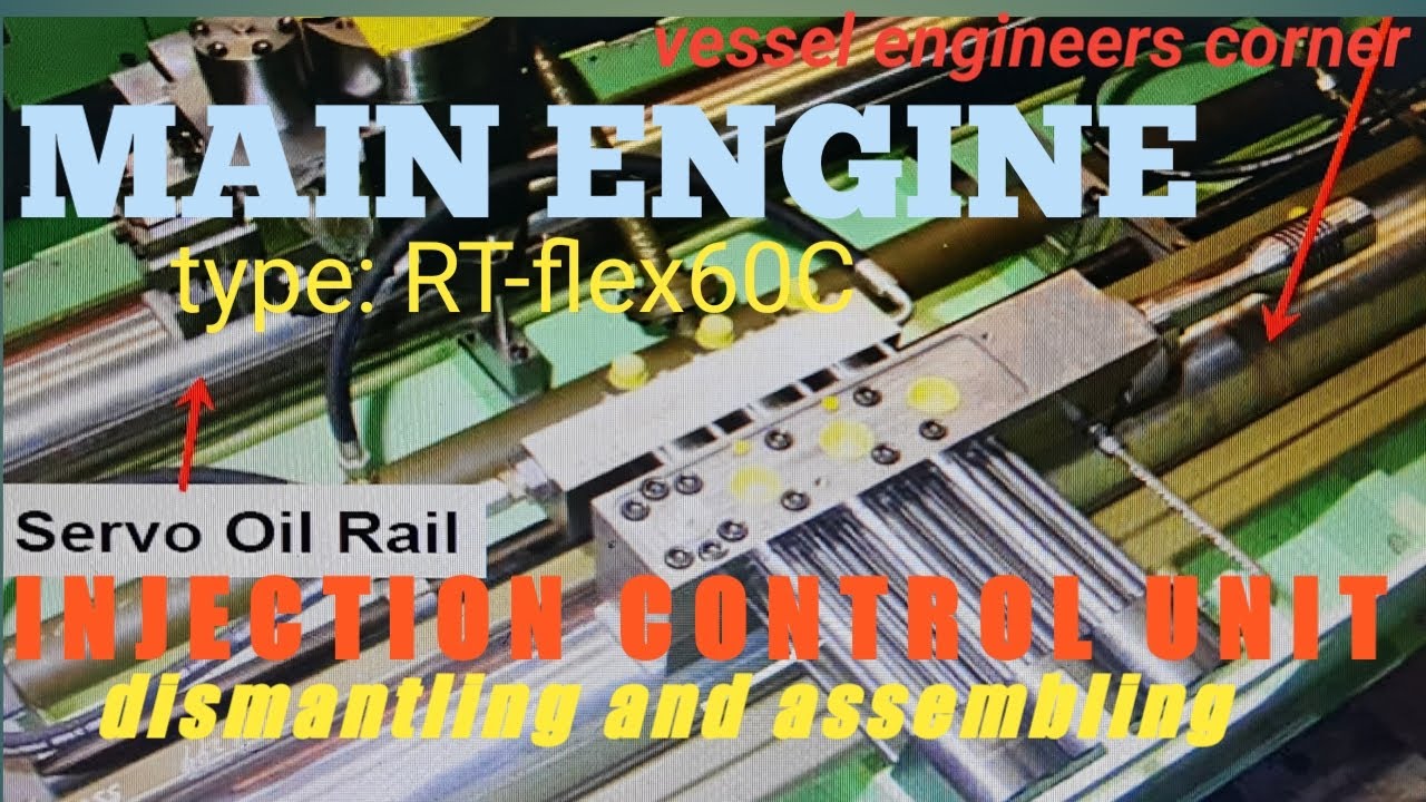 How to dismantle and assemble Injection control unit of Main engine ...