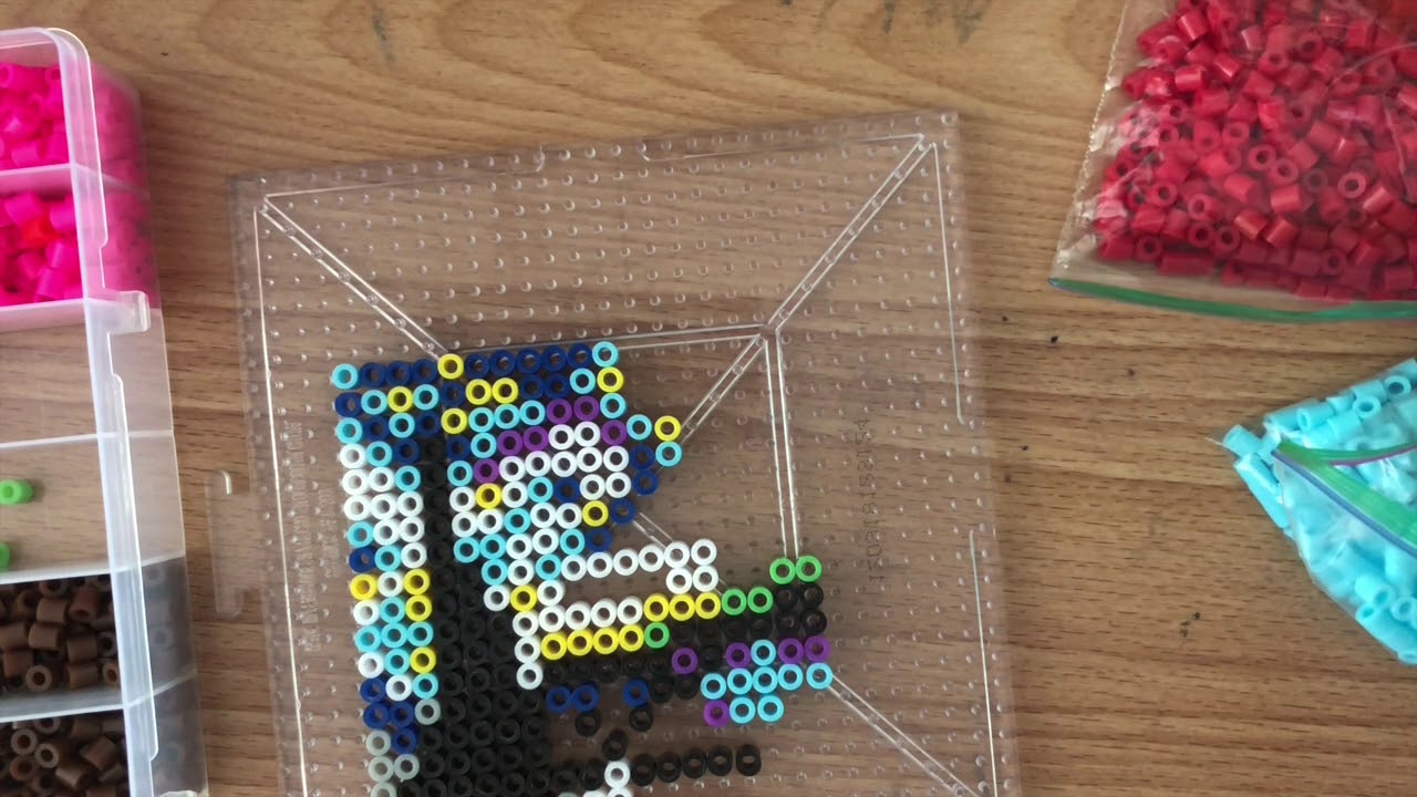 "The Starry Night" Perler Beads | Mini Portraits - YouTube