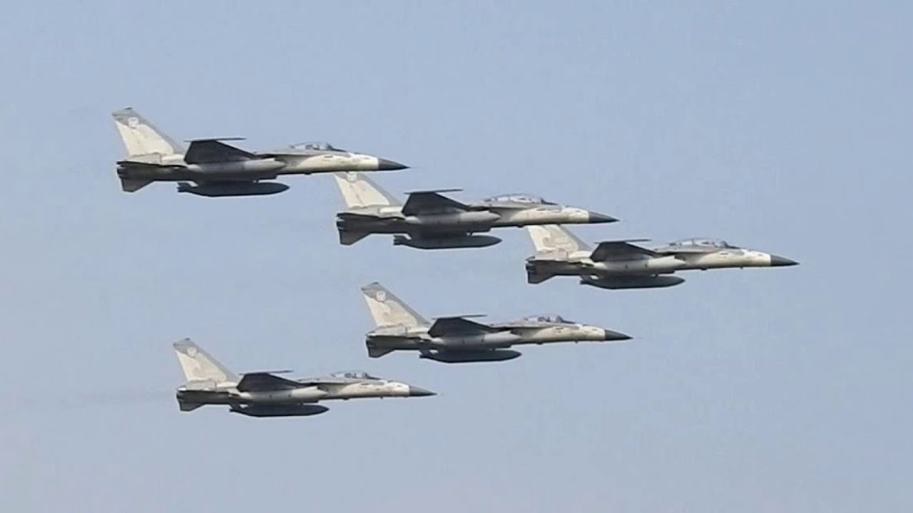 IDF大雁隊形戰術衝場脫離解散+最大推力爆震升空~2019空軍台南營區開放IDF特輯 ROCAF IDF fighter Jets ...