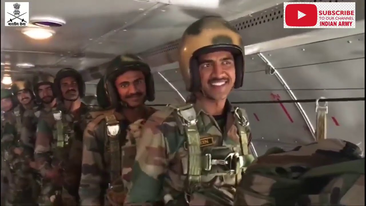 INDIAN ARMY PARA JUMP AT AGRA 20 07 2020 PARA COMMANDO INDIAN ARMY JAI ...