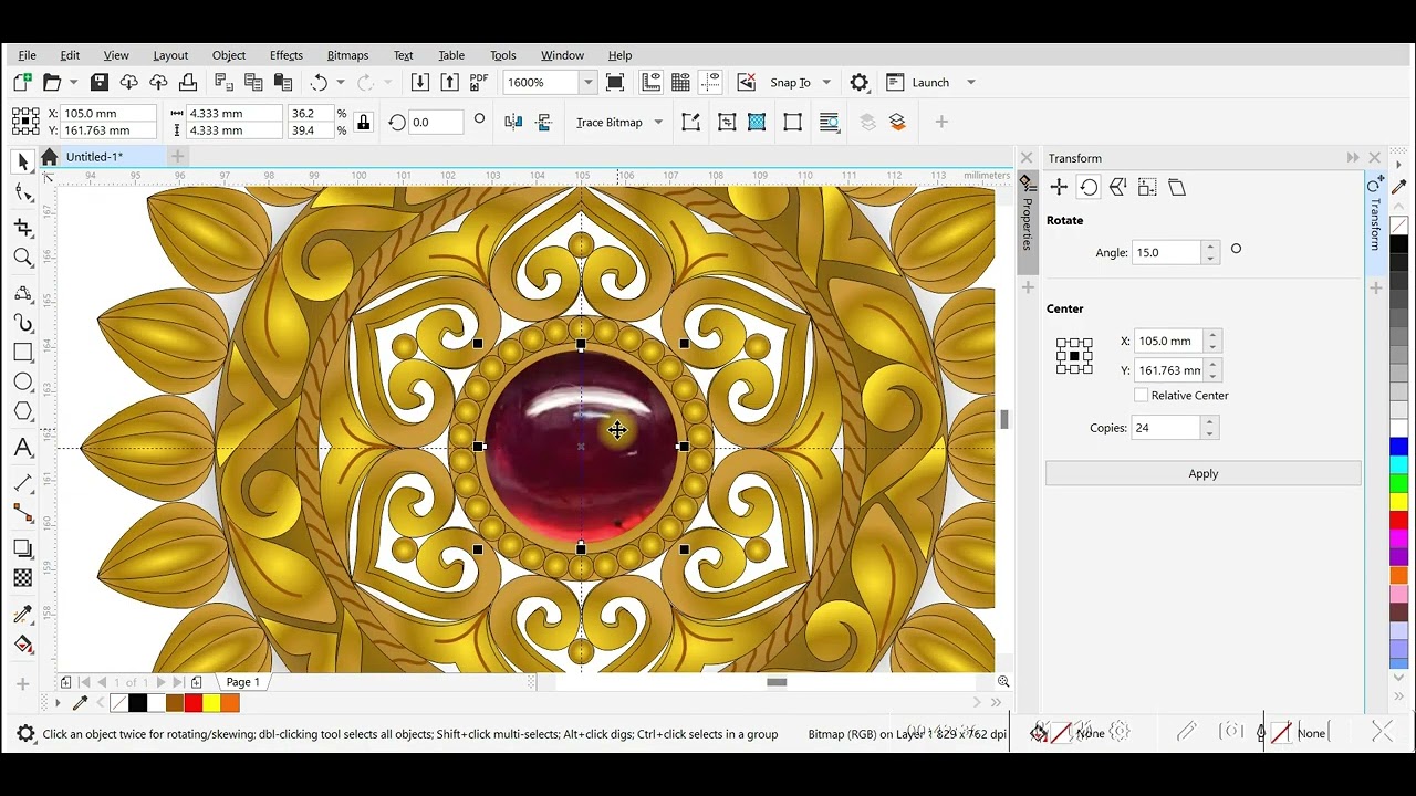 How To Make Ring In CorelDraw | Gold | Ring | Indian | Traditional ...