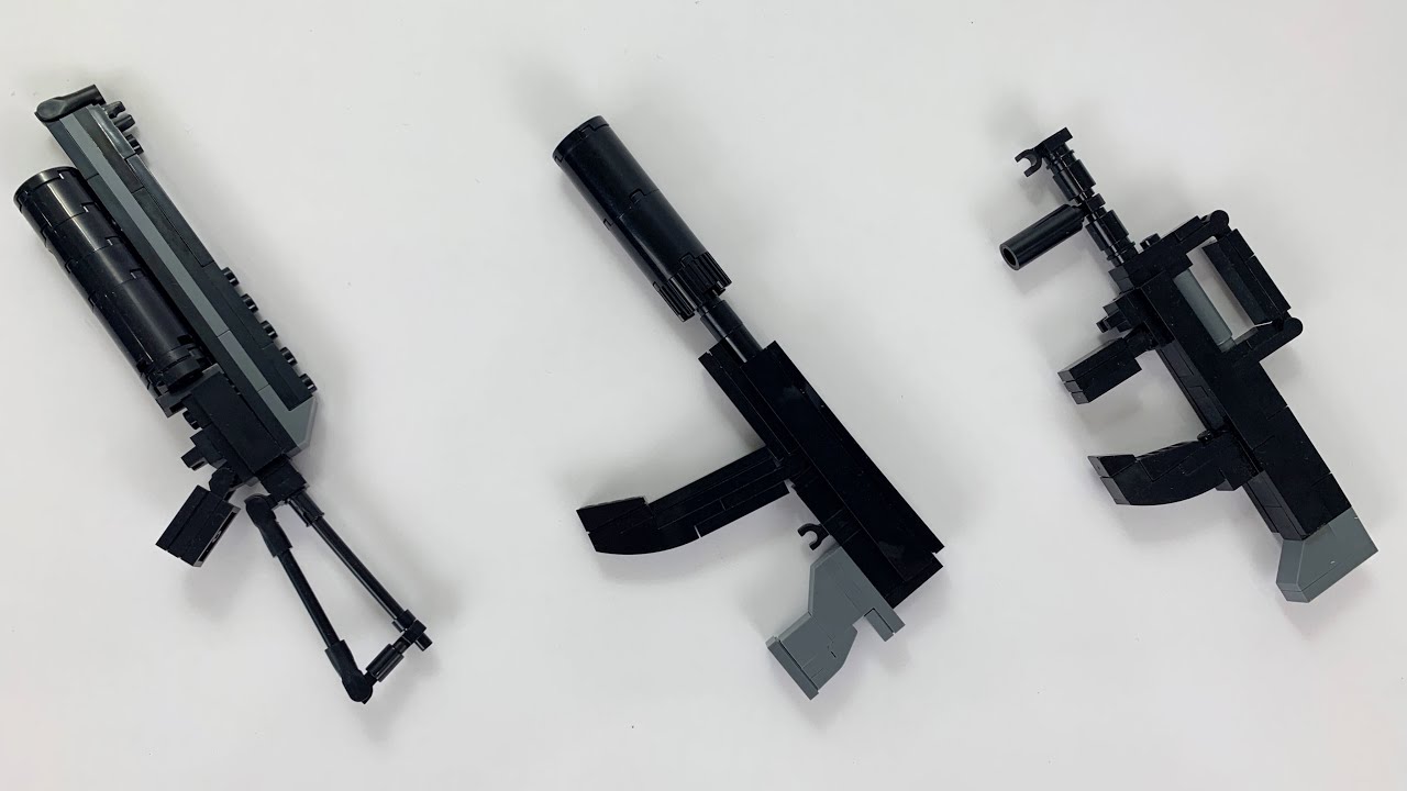 3 Creative Simple Lego MOC Toy Guns | Bizon | Groza | Skorpion - YouTube