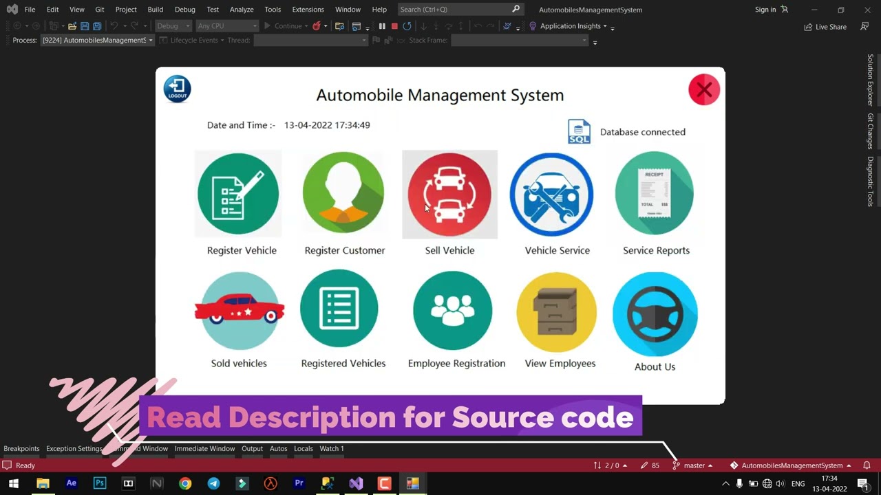 Vehicle Automobiles Management System | VB.net Project| Source code ...