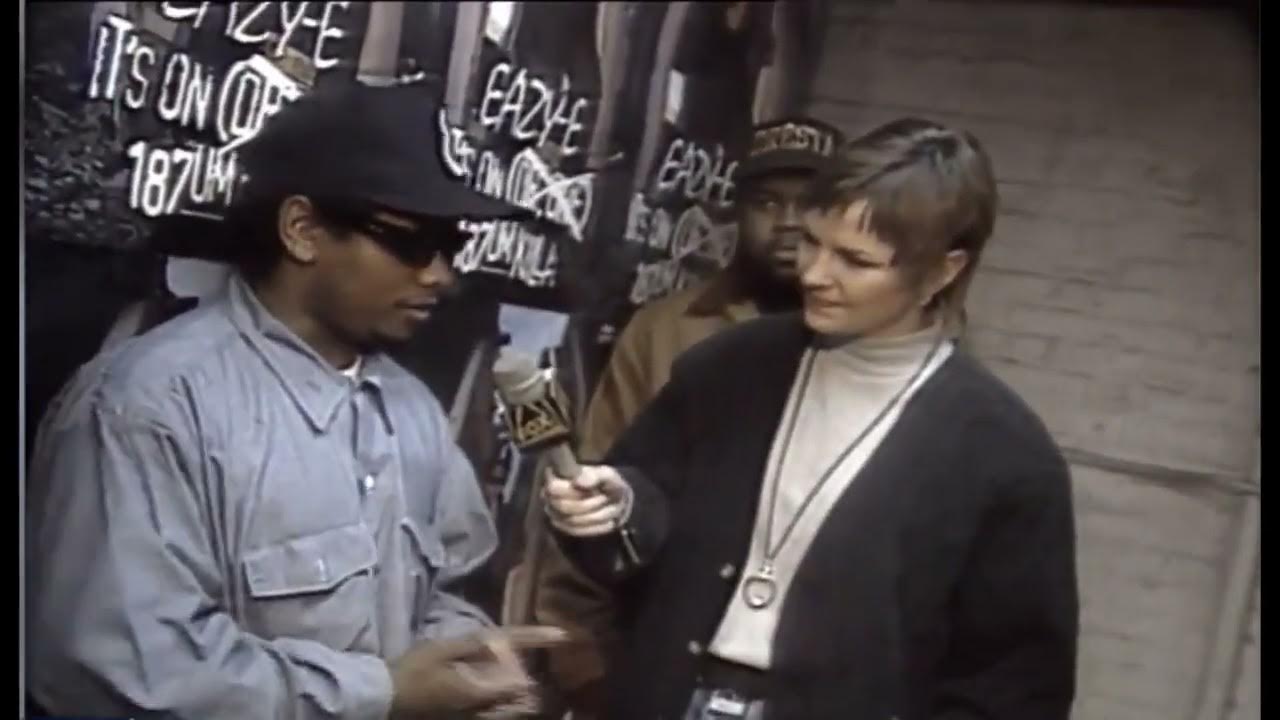 Very Rare Short Clip of Eazy-E on Chicago Fox News 1993 No Audio - YouTube