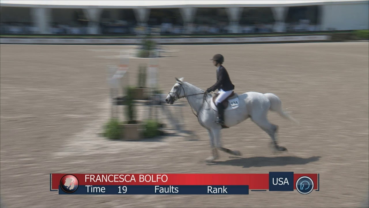 Class 42 Francesca Bolfo riding Lasirca Kil Jump Off - YouTube