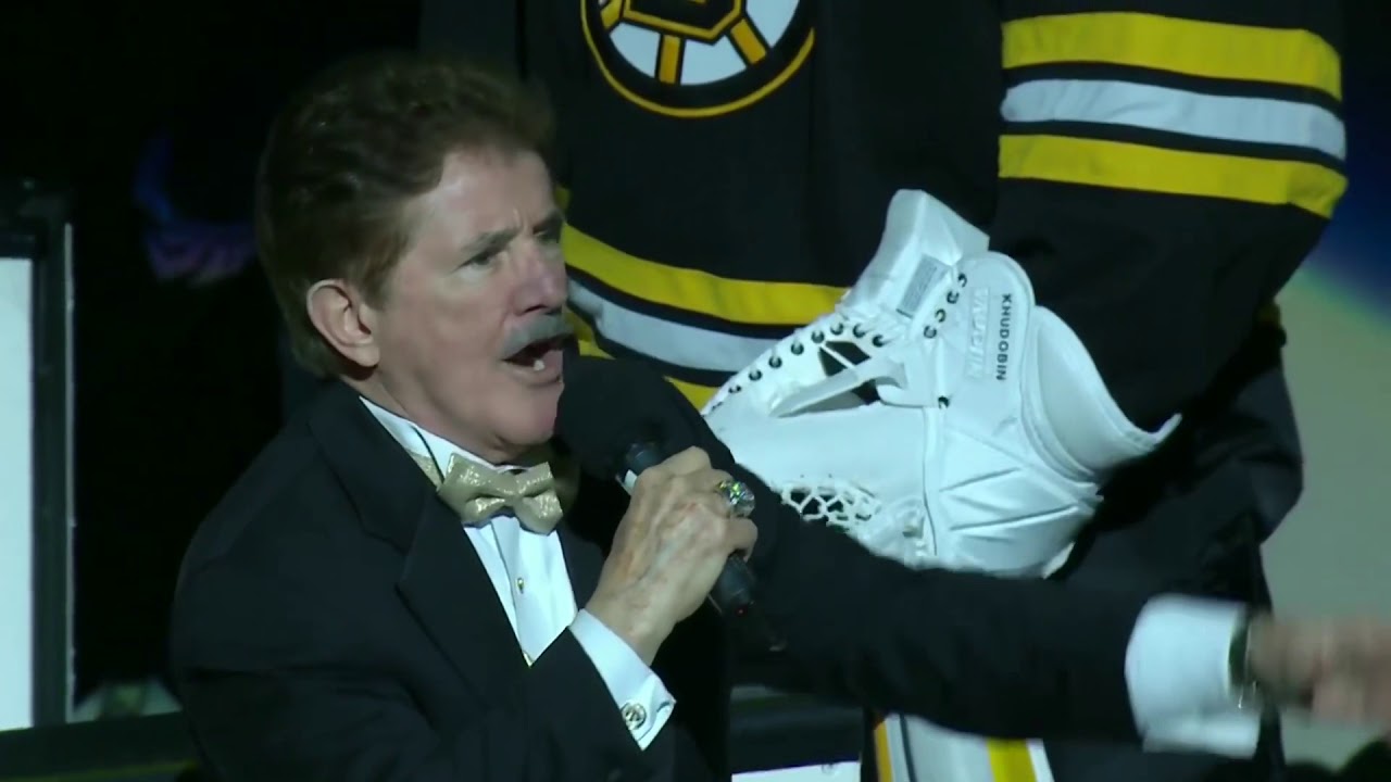 Rene Rancourt Last Regular Season National Anthem For The Boston Bruins ...