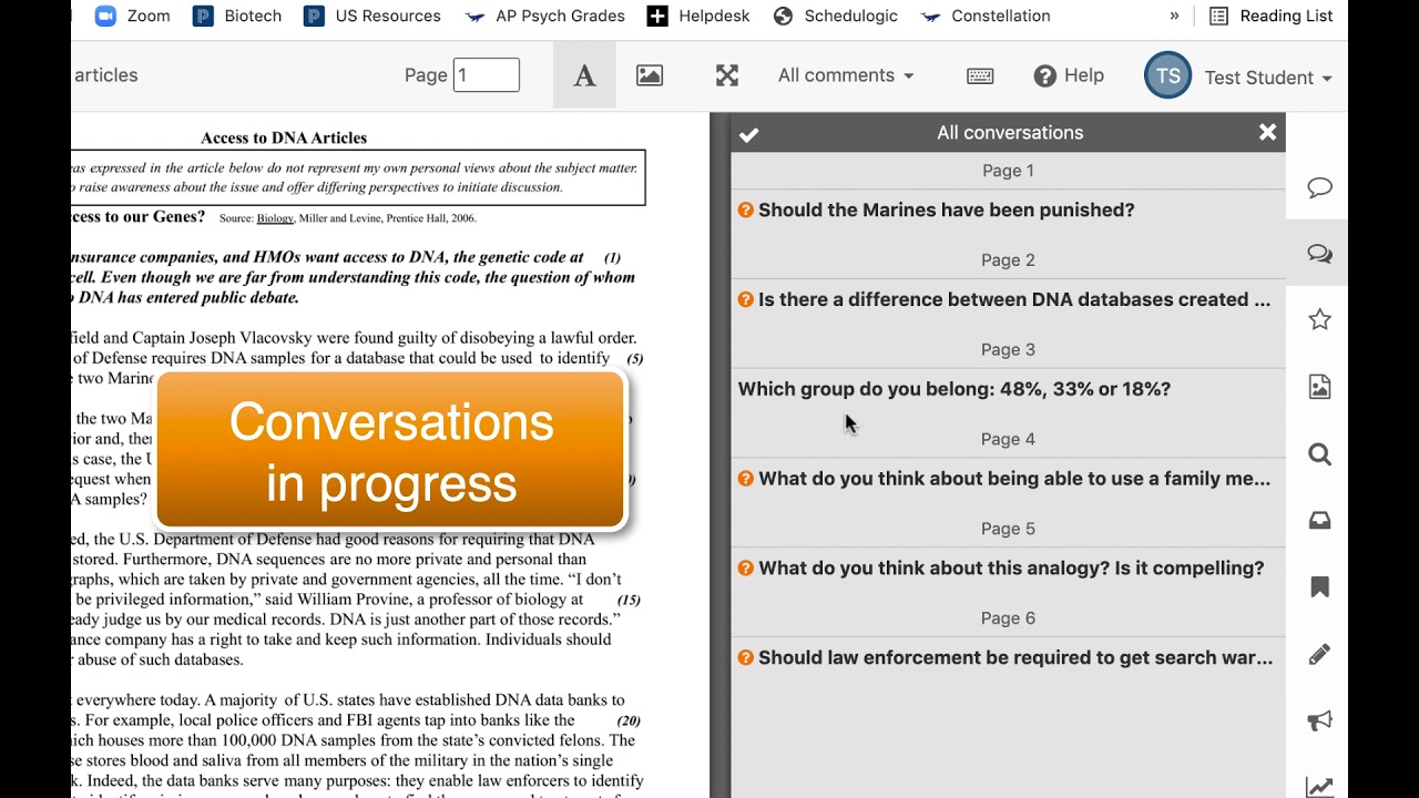 Perusall tutorial for students - YouTube