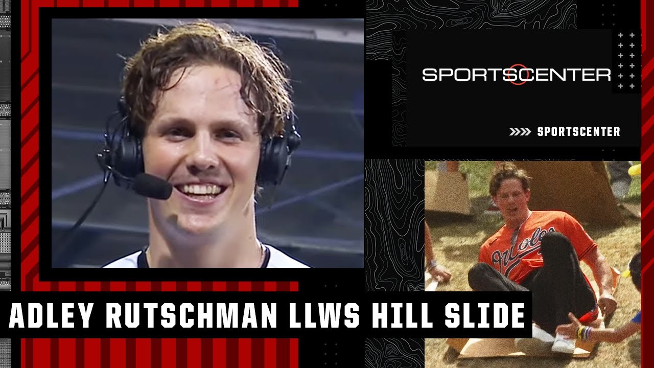'I HAD to do it!' 😂 Adley Rutschman on sliding down LLWS hill, Orioles ...