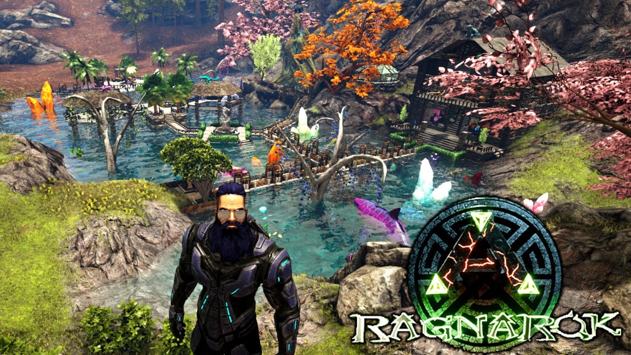 ARK Ragnarok Base Showcase [PVE] | ARK: Survival Evolved - YouTube