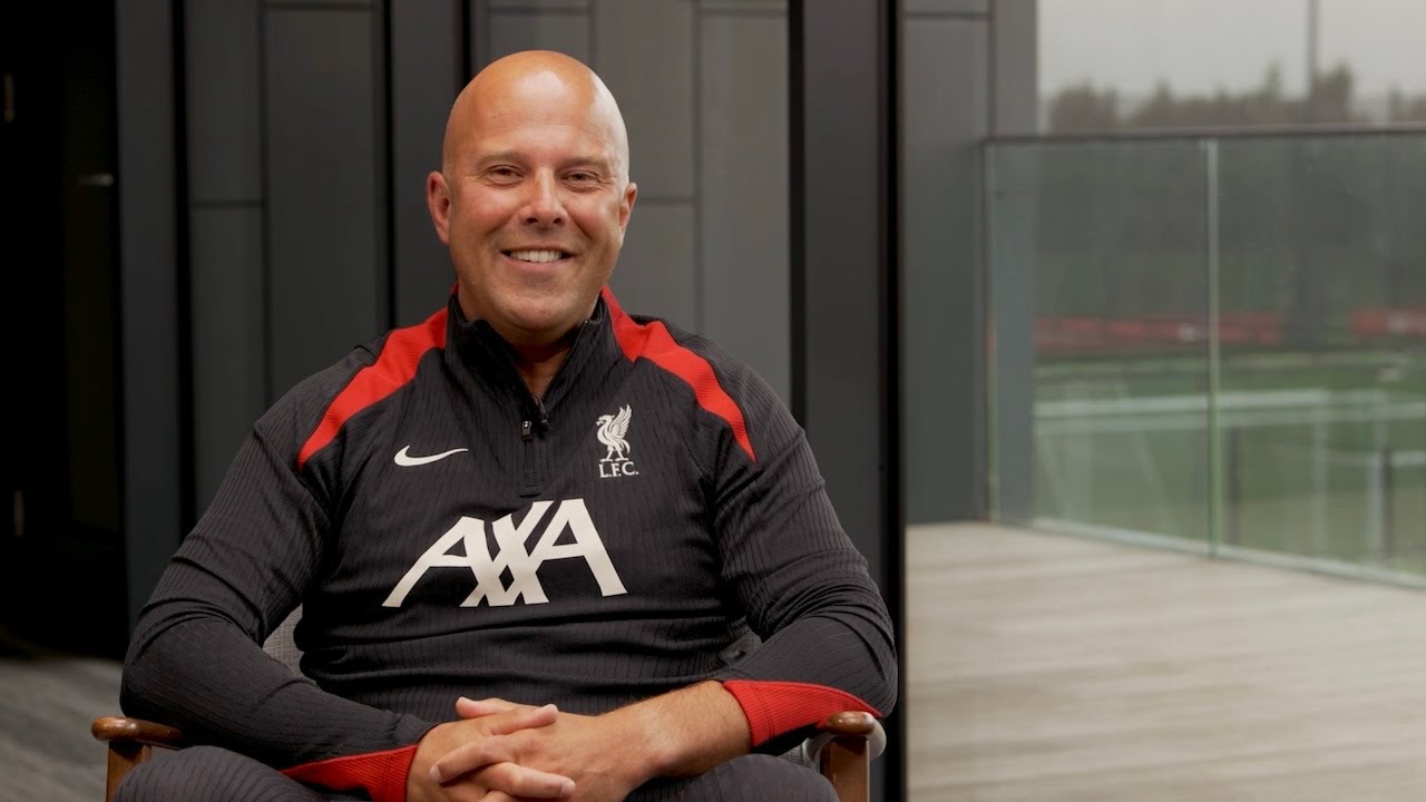 Arne Slot's FIRST interview as Liverpool FC head coach! - YouTube