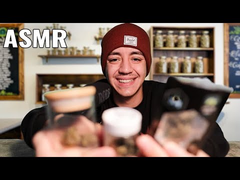ASMR Your Friendly BUDTENDER Helps You Pick A Strain TO RELAX - YouTube