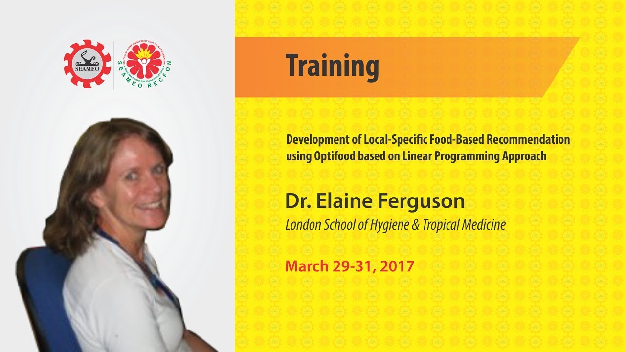Development of Local-Specific Food-Based Recommendation - Dr. Elaine ...