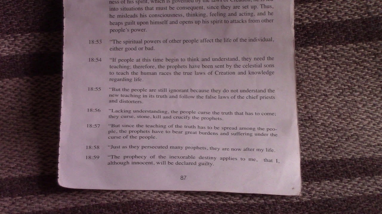 Talmud of Jmmanuel Chapters 18 through 21 - YouTube