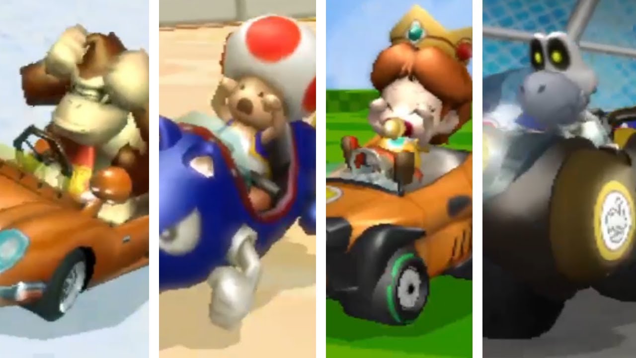Mario Kart Wii Deluxe - All Characters Losing Animations (8th Place ...