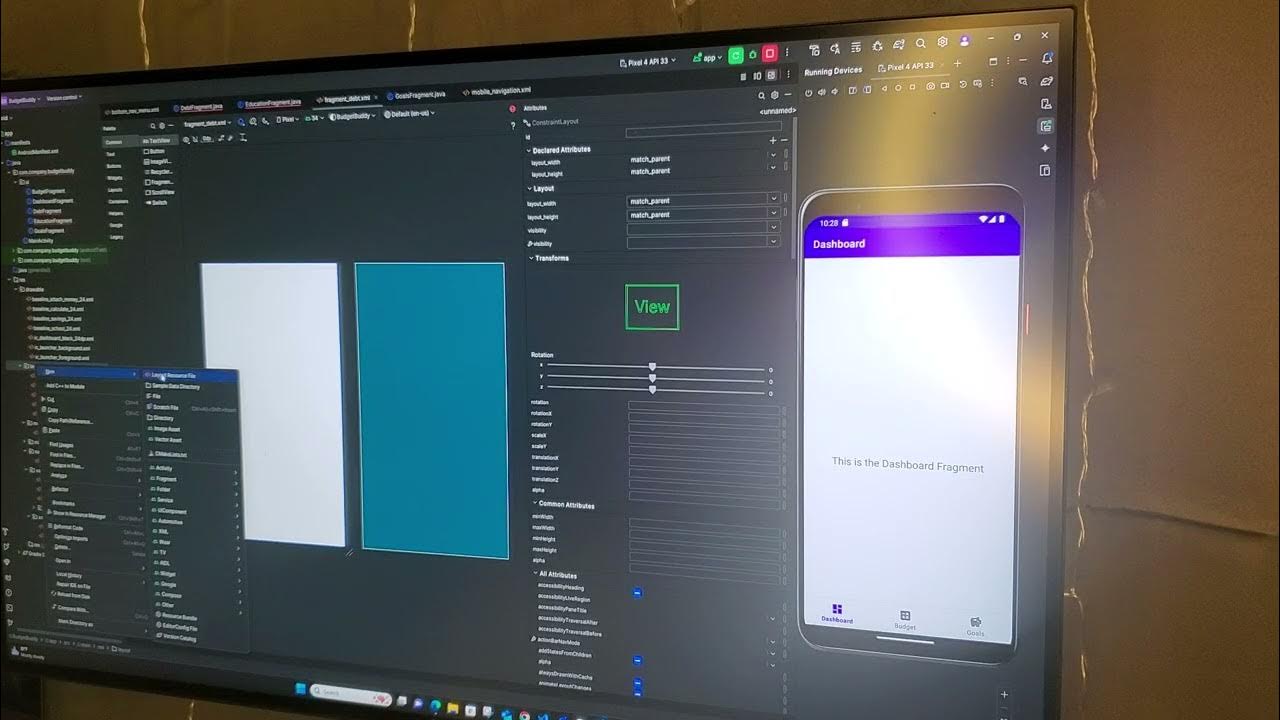 Creating a Budget App on Android Studio Part 1 - YouTube