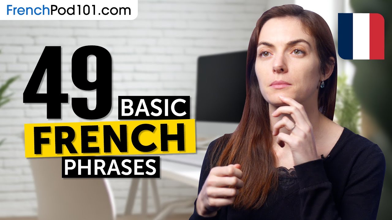 48 Basic French Phrases for ALL Situations to Start as a Beginner - YouTube