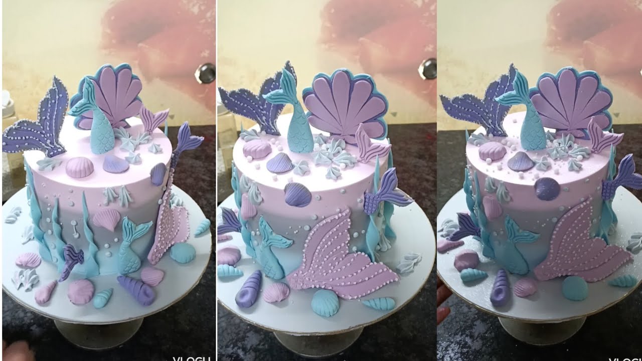 mermaid cake (mermaid cake decorating ideas)(mermaid cake recipe ...