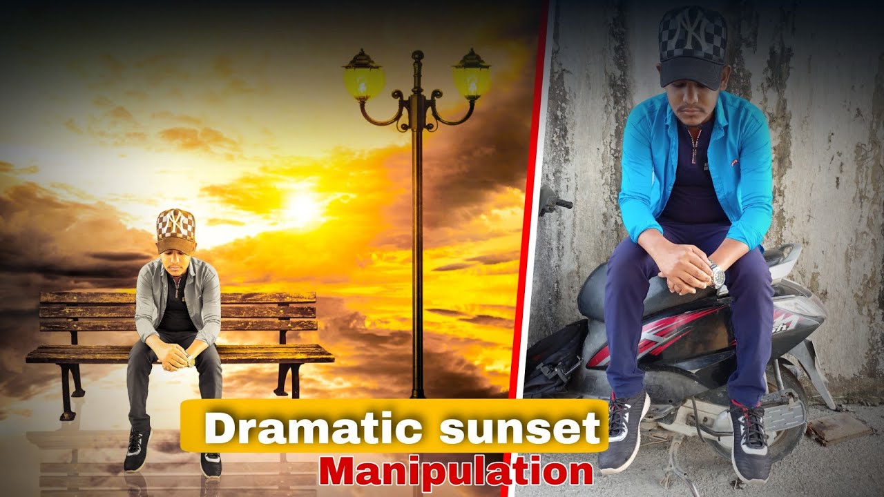 Dramatic sunset photo manipulation picsart manipulation editing ...