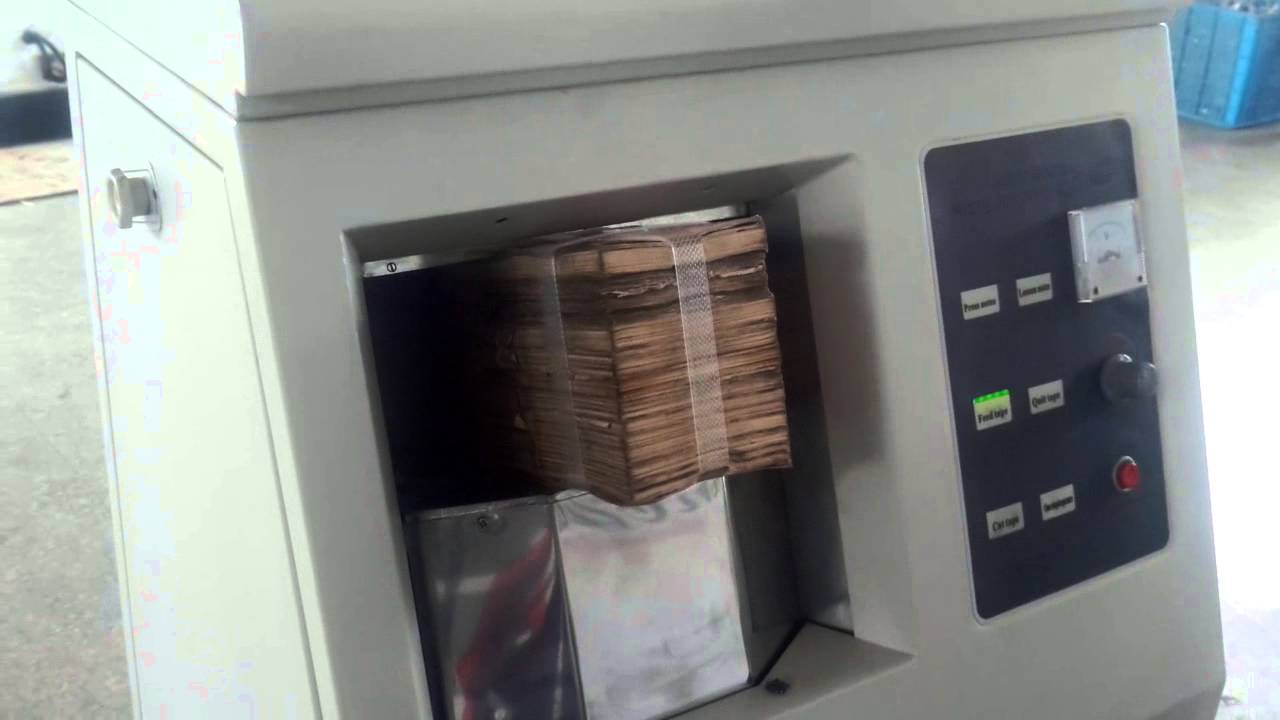 JB 410 Banknote Strapping Machine - YouTube