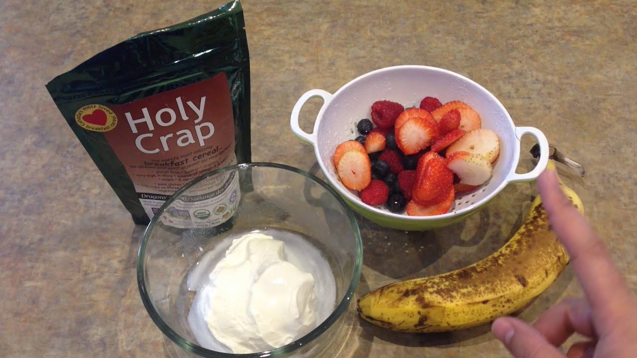 Holy Crap Cereal Preparation and Review - YouTube