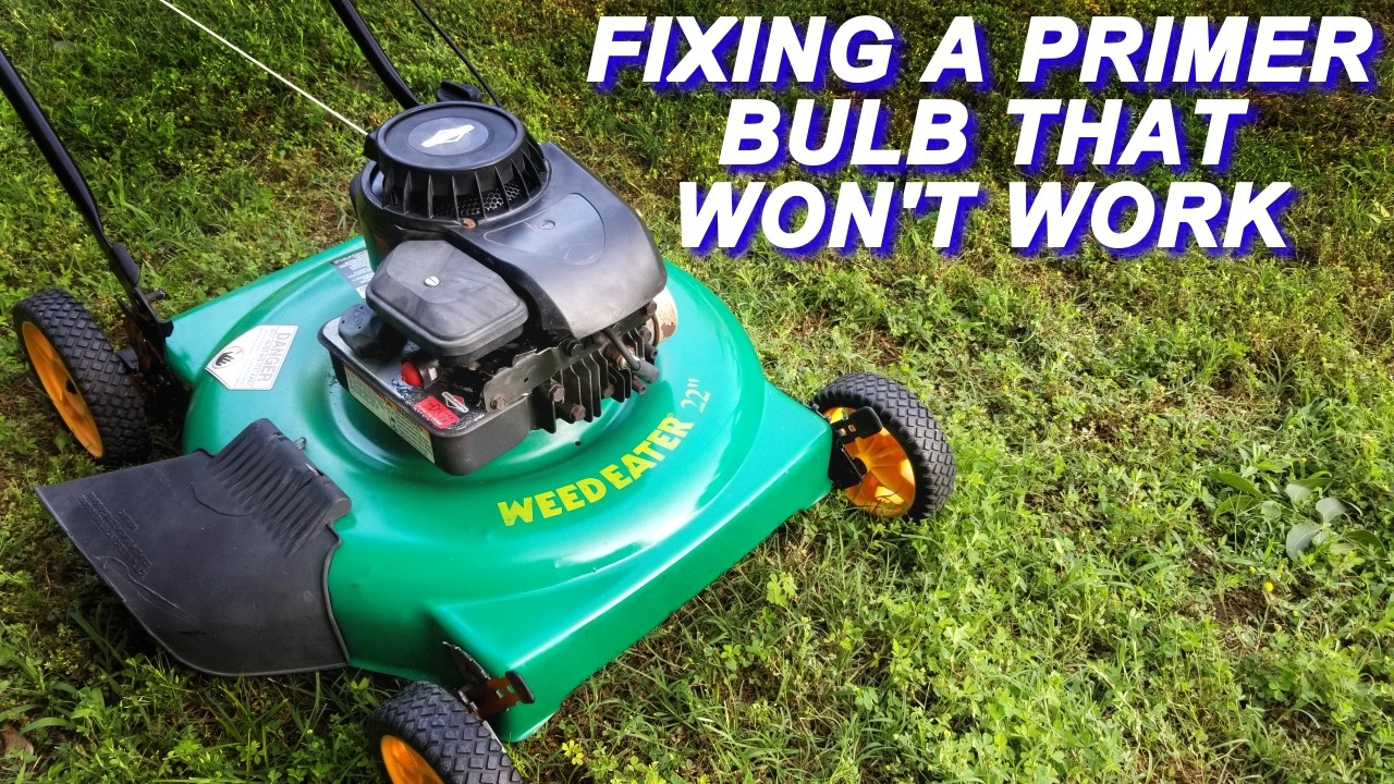 Fixing A Primer Bulb On A Weedeater Mower - YouTube