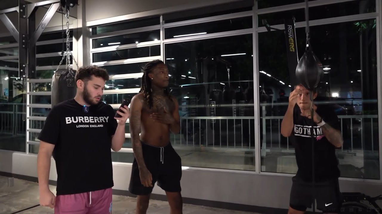 Adin Ross live stream Jon Zherka vs IziPrime boxing match on Kick on ...