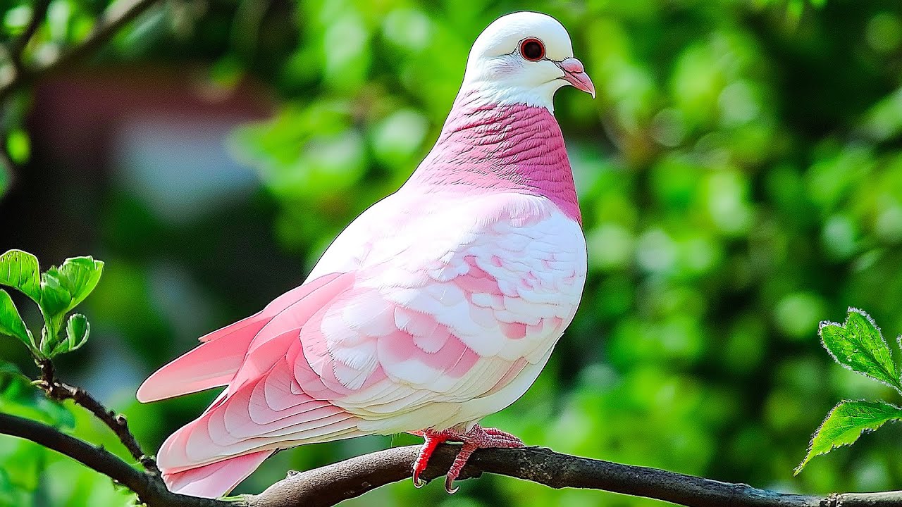 The Most Beautiful Pink Dove in Nature🌸 Calm Your Heart with Birdsong ...