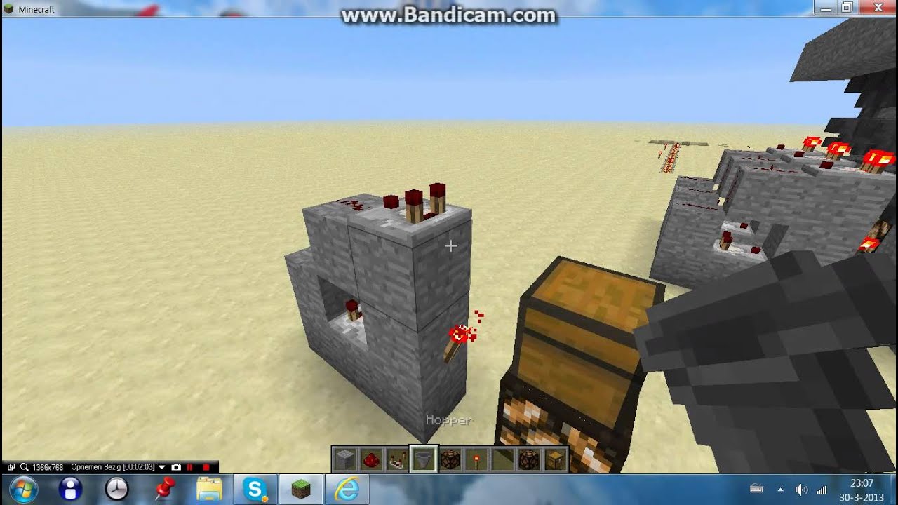 redstone sorteer machine - YouTube