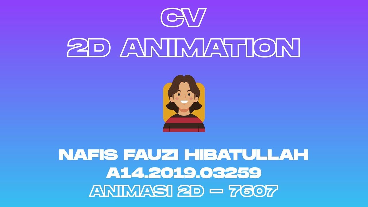 CURRICULUM VITAE - 2D ANIMATION - YouTube
