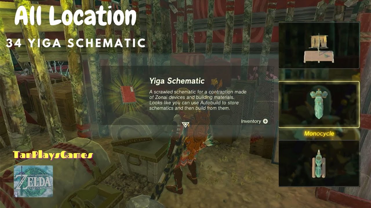 All Yiga Schematic Location : Zelda Tears of The Kingdom. - YouTube