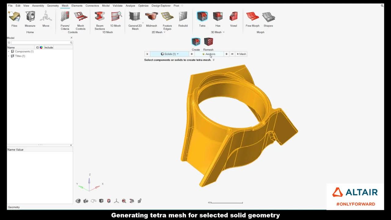 Learn HyperWorks Interface - Tetra Create - YouTube