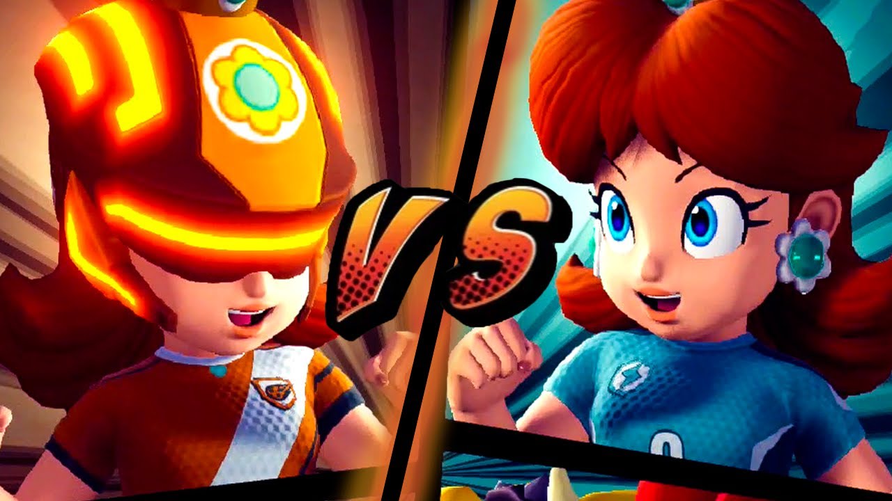 Mario Strikers Battle League - Daisy vs Daisy - Daisy & Shy Guy ...