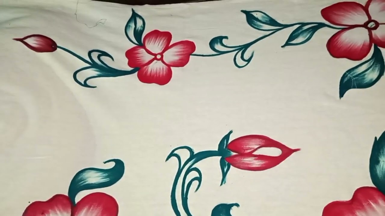 parda painting design# painting design flower# parda flower design ...