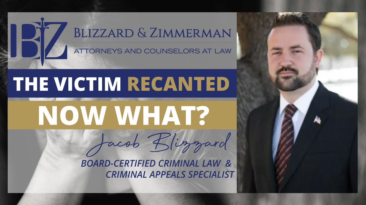 The Victim Recanted In My Criminal Case... Now What? - YouTube