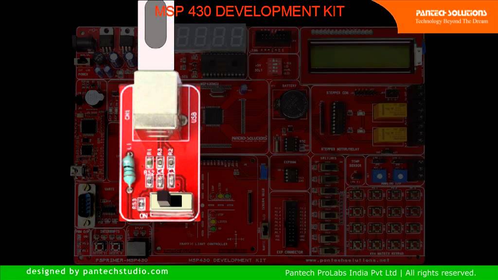 LED Interfacing with MSP430F5529 - YouTube