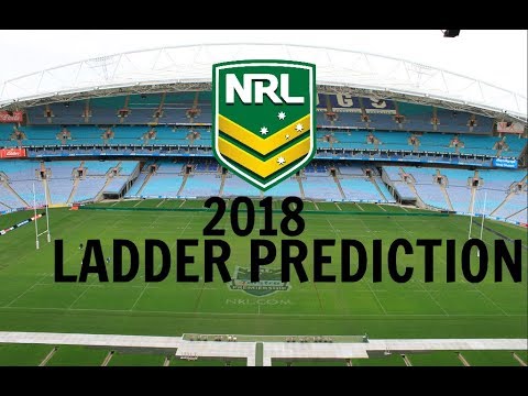 2018 NRL LADDER PREDICTION - YouTube