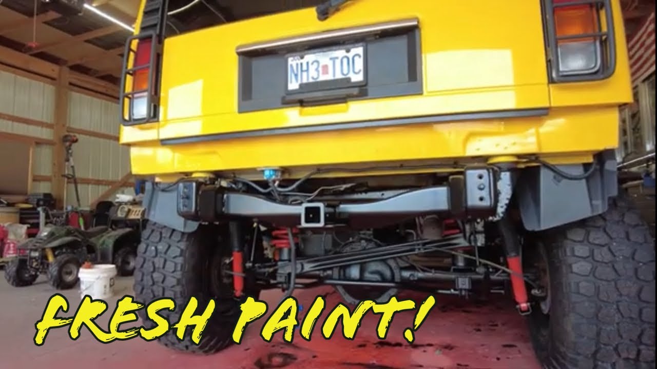 Painting the Hummer H2 Frame - YouTube
