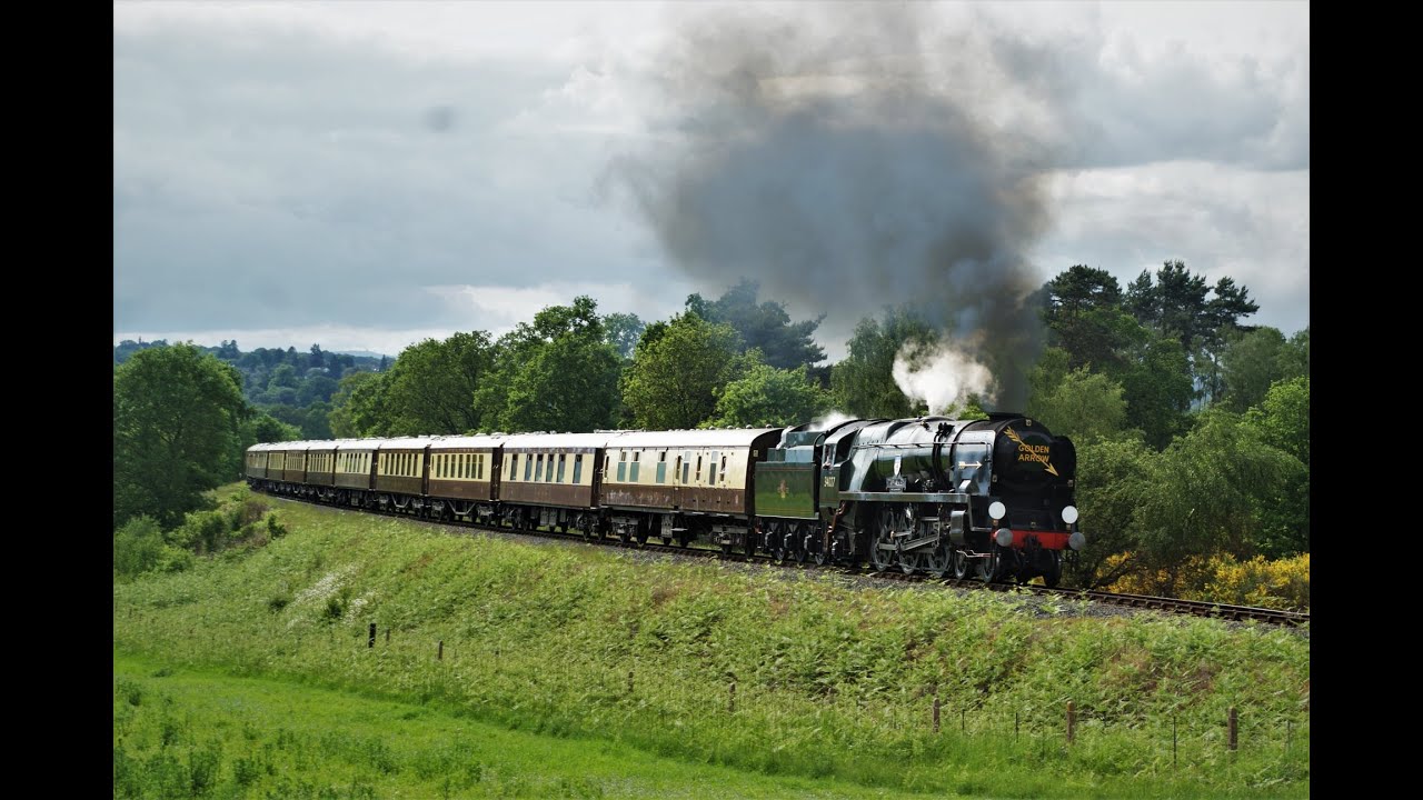 34027 Taw Valley 'The Golden Arrow' on the Severn Valley Railway 5th ...