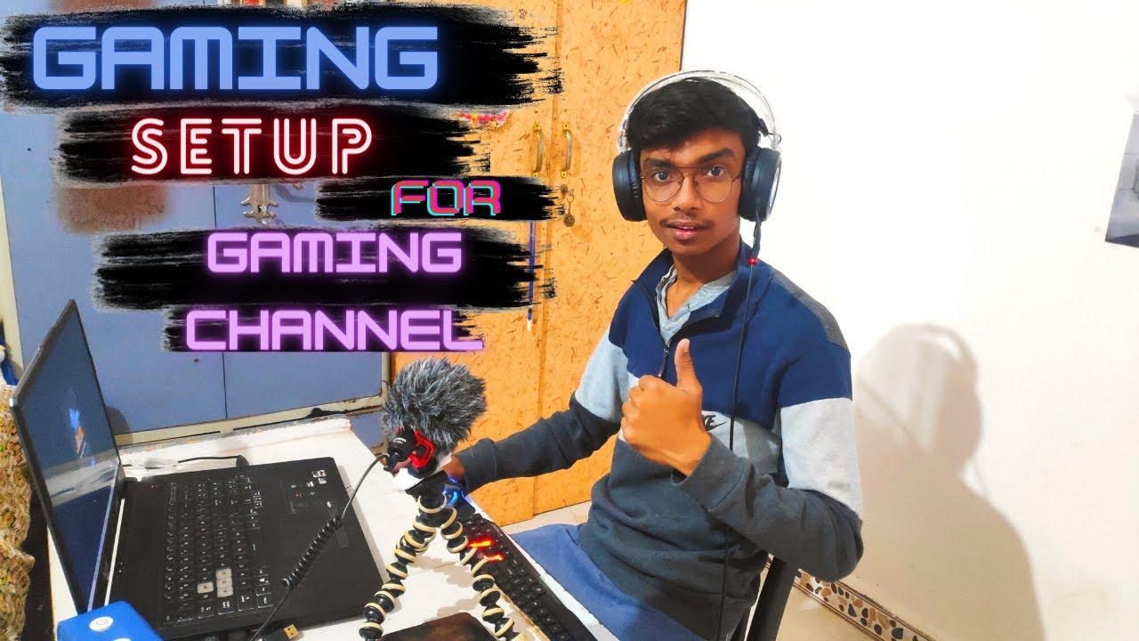 gaming setup for gaming channel beginner - YouTube