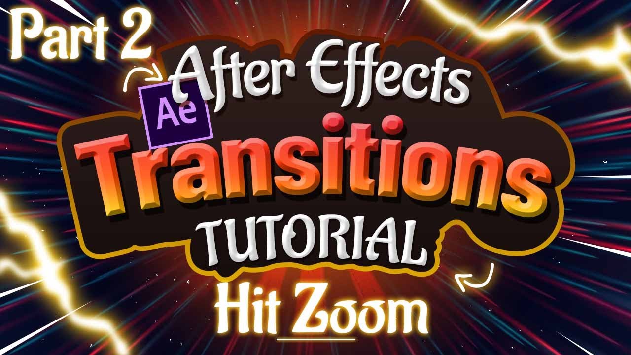 Hit Zoom Transitions Tutorial in Adobe After Effects Part 2 of 6 - YouTube