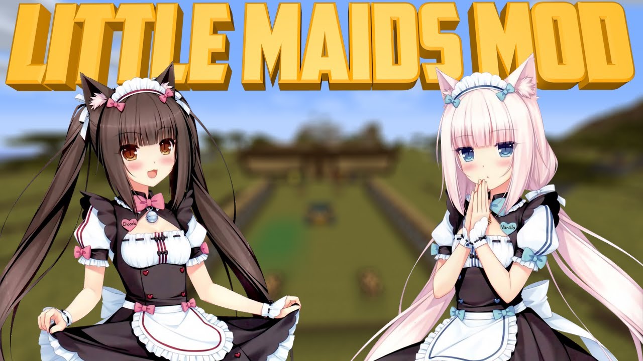 Minecraft Mods: Little Maid Mob【1.19.3】- Maids/Sirvientas de la LECHE! :V - YouTube